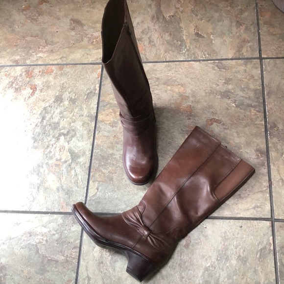 Clarks | Shoes | Beautiful Brown Leather Clark Boots By Clarks | Poshmark